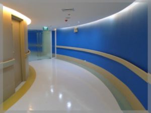 Acrovyn Wall Protection - wall covering with high impact resistance.