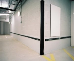 CRASH RAILS - BUMP RAILS: Acrovyn, Stainless Steel, Rubber, Wood