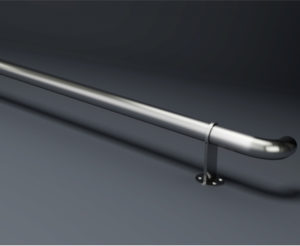 CRASH RAILS - BUMP RAILS: Acrovyn, Stainless Steel, Rubber, Wood