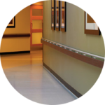 CRASH RAILS - BUMP RAILS: Acrovyn, Stainless Steel, Rubber, Wood